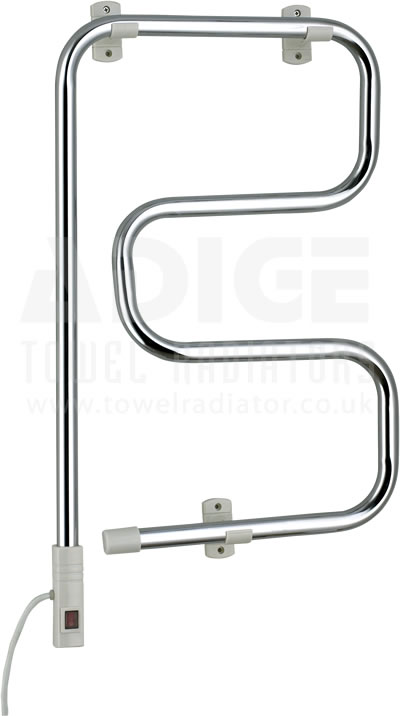 400mm Wide 740mm High Electric Towel Rail in Chrome