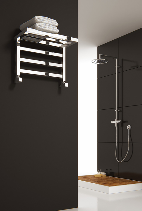 ELVINA 500mm Wide 350mm High Chrome Designer Radiator