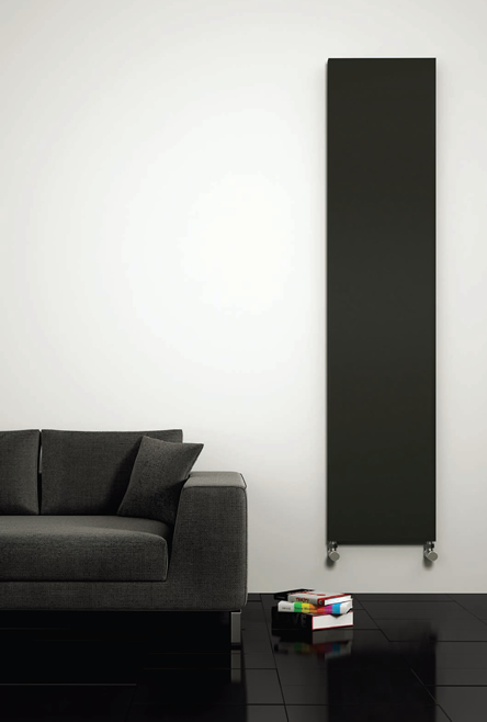 LASINA 400MM Wide 1800mm High BLACK Designer Radiator