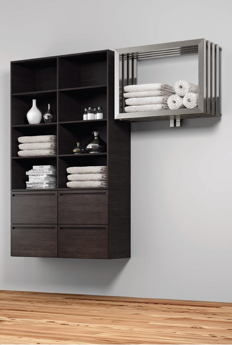 CALDO 700mm Wide 500mm High Stainless Steel Designer Radiator