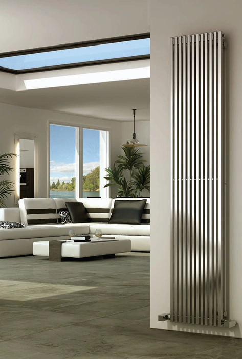 ODIN 470mm Wide 2000mm High Stainless Steel Designer Radiator