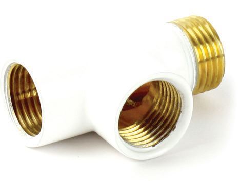 T Piece | Dual Fuel Adaptor In White