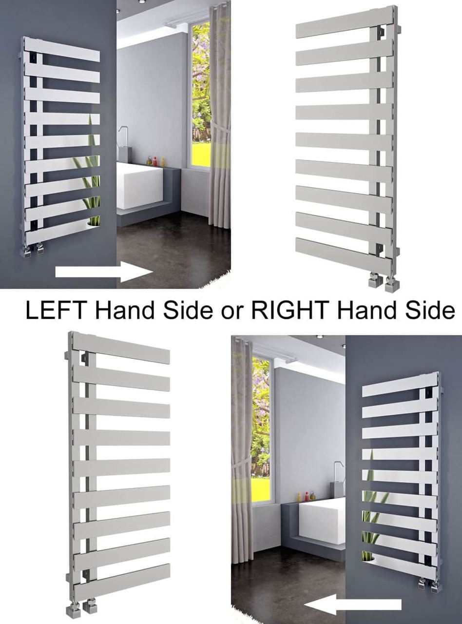EMRENO Open End Towel Radiator | 500x1200mm, Chrome