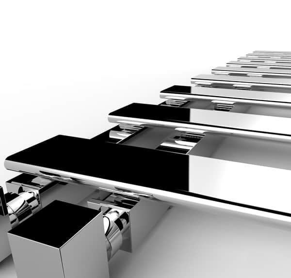 EMRENO Open End Towel Radiator | 500x1200mm, Chrome