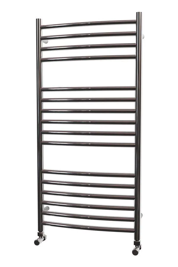 500mm Wide 1000mm High CURVED Stainless Steel Towel Radiator