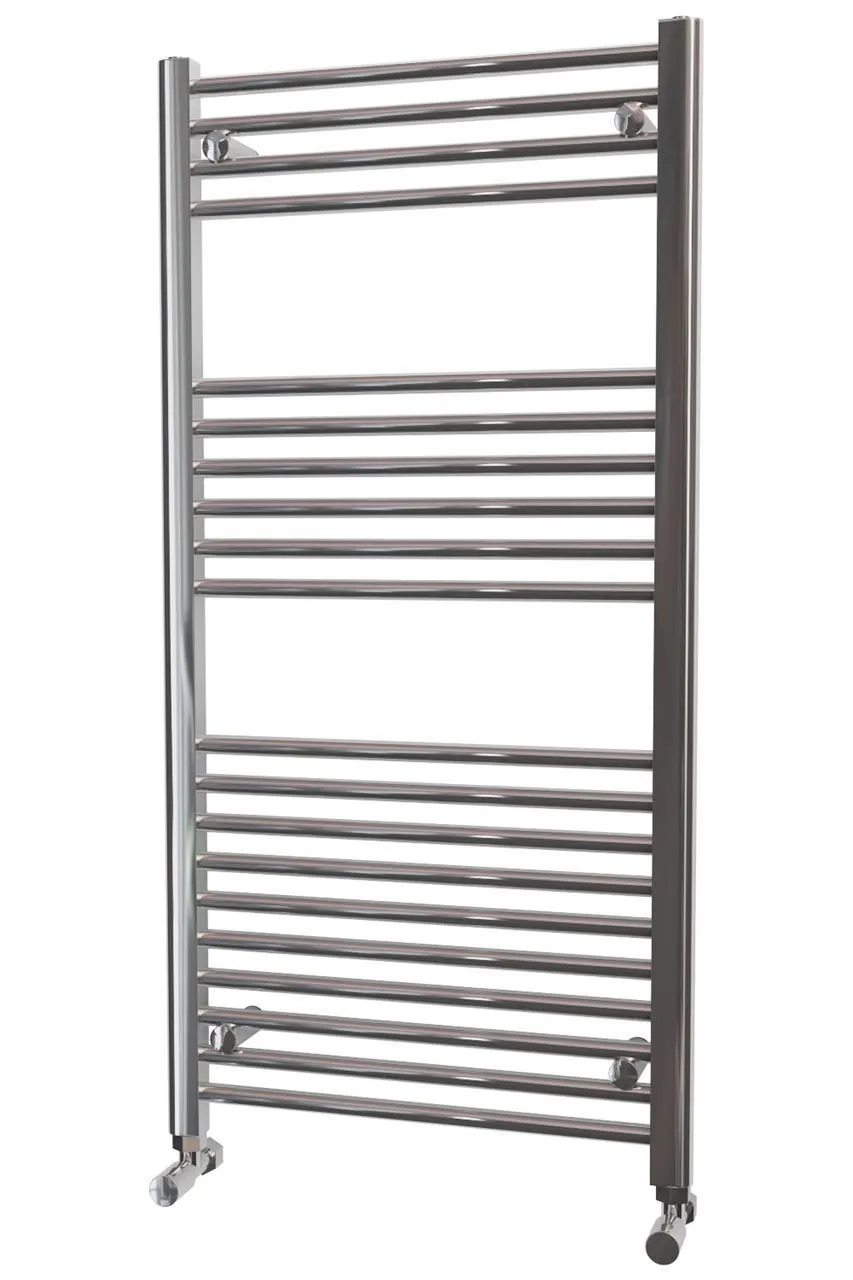600mm Wide 1200mm High Chrome Towel Radiator
