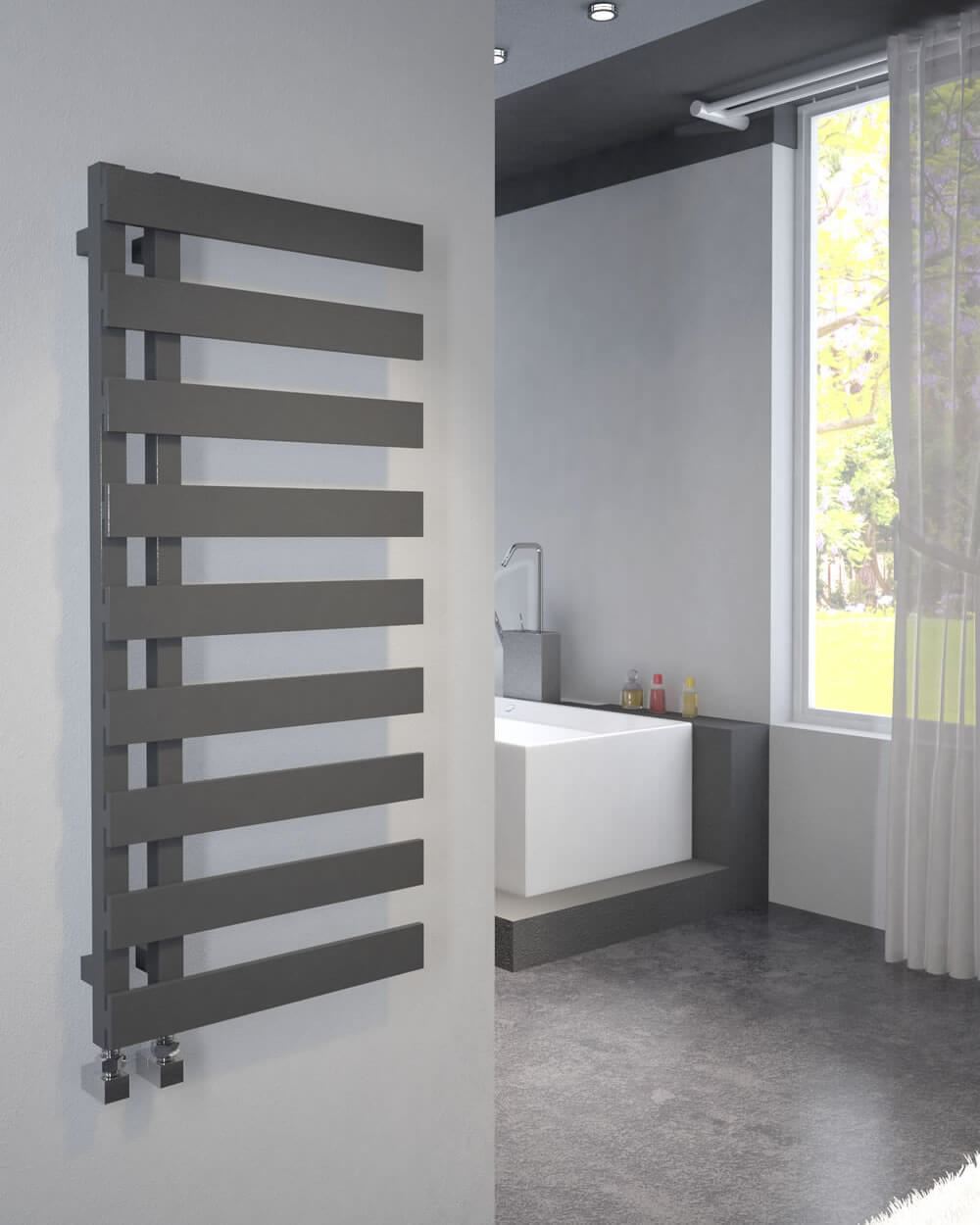 EMRENO Open End Towel Radiator | Anthracite, 500x1200mm