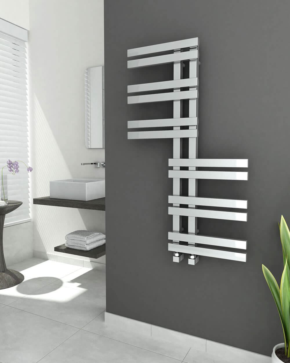 ZHIA Open-Ended Towel Radiator | Chrome, 600x1000mm