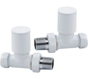 RIONE 800mm Wide 550mm High Designer Bathroom Radiator - White Single