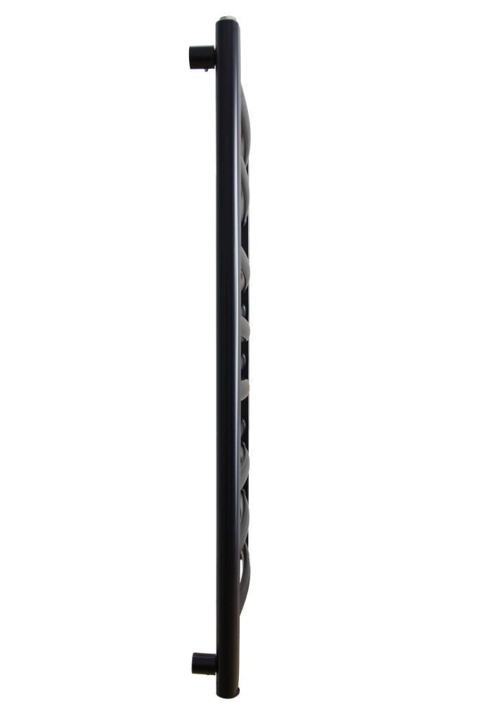 TREA 3DX 540mm Wide 1205mm High Black Designer Bathroom Radiator