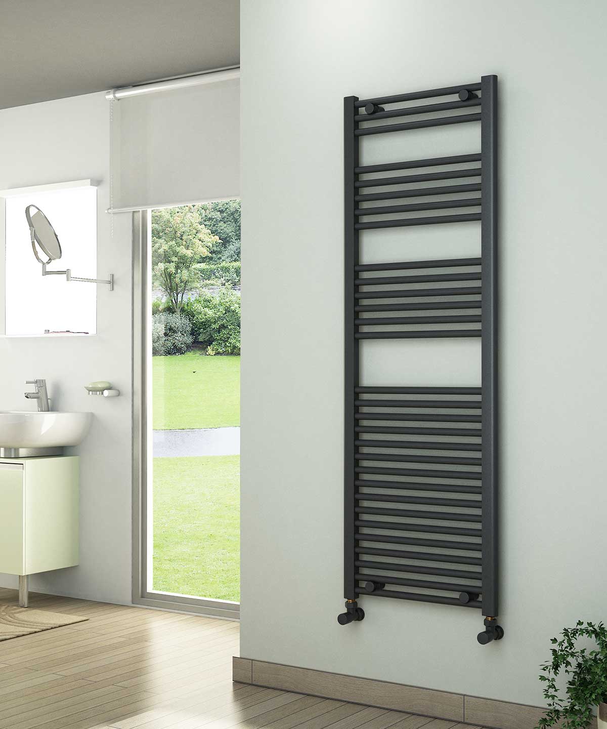 Anthracite Grey Towel Radiator | 500x1500mm, Tall & Large