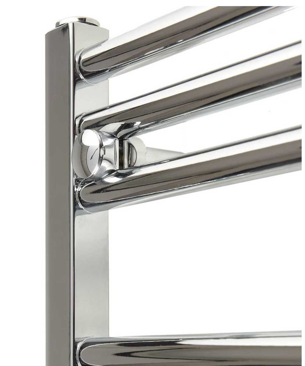 500mm Wide 1400mm High Chrome Flat Towel Radiator